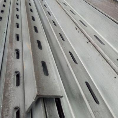 China Custom Industrial Galvanised Slotted Angle Iron Beam Support Corrosion Resistant for sale