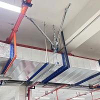 China OEM Longitudinal Duct Seismic Bracing Clamp Hangers For Pipe Shockproof for sale