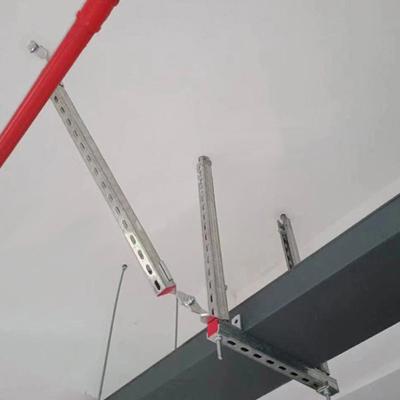 China 2 Inch Bolted Cable Tray Seismic Bracing Supports For Light Fixtures Custom for sale