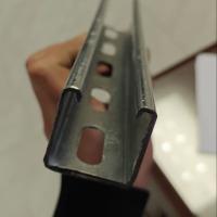 China Q195-Q345 Hot Rolled Galv C Channel Metal Strut Galvanized Steel for sale