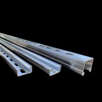 China Plumbing Carbon Steel Perforated Pre Galvanized Unistrut C Channel Beam 6 Inch for sale