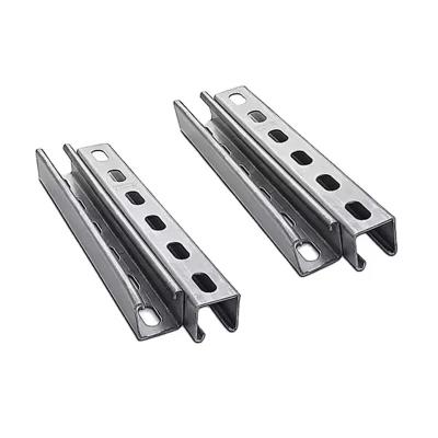 China Slotted Solid Strut Channel Pre Galvanized Unistrut Steel For Support System for sale