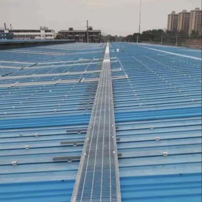 China Aluminium Photovoltaic Solar Rooftop Walkway Catwalk System Anti Slip for sale