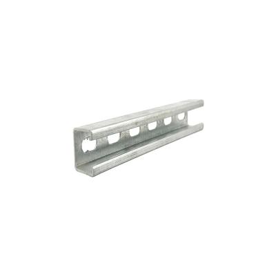 China Heavy-Duty Solid Strut Channel with 200 Lbs Weight Capacity 9/16 Inch Hole Size and 2 Inches Hole Spacing for sale