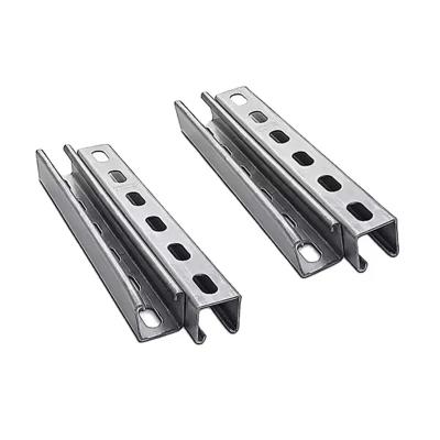 China 200 Lbs Weight Capacity Solid Strut Channel with 14 Holes and 9/16 Inch Hole Size for Sturdy Support for sale