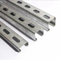 China 9/16 Inch Hole Size Solid Strut Channel with 10 Feet Length and 200 Lbs Weight Capacity for Sturdy Support for sale