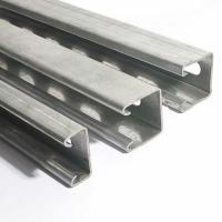 China 2 Inch Hole Spacing 10 Feet Length Solid Strut Channel with 14 Holes for Construction Support for sale