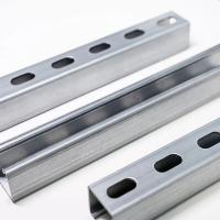 China 14 Holes 10 Feet Length Solid Strut Channel with 200 Lbs Weight Capacity for Seismic Bracing for sale