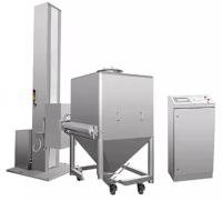China Column Type 2000L Pharmaceutical Mixer Machine IBC Bin Blender Hopper Mixer Machine for sale