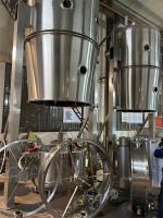 China Stainless Steel Vertical Type Multifunctional Fluid Bed Dryer Granule Coating Machine for sale