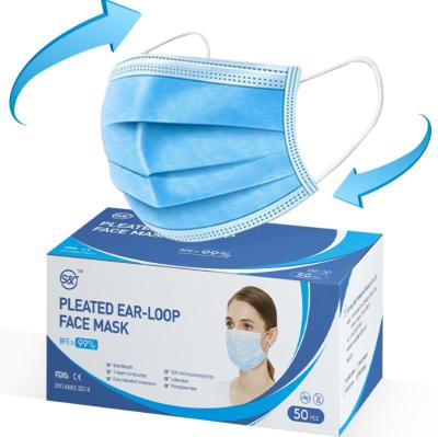 China 3 ply disposable face mask wholesale price Medical face mask for sale disposable face mask for sale