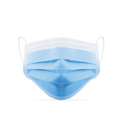 China Wholesale Disposable Protective Mask Blue 3ply Woven Face Mask Earloop for sale