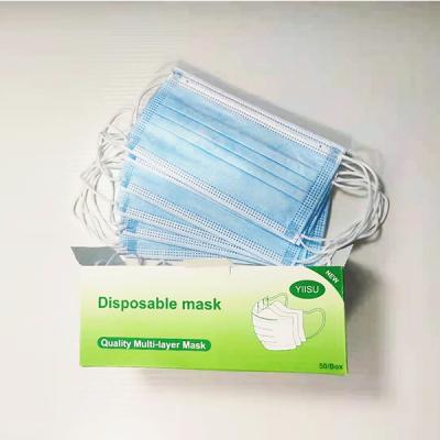 China S&J OEM Non woven 3ply disposable medical surgical face mask non medical daily use protecting face maskss for sale
