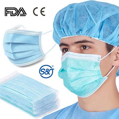 China Hot sell Medical Surgical Face mask Protective Facisl mask Non-woven with Good Factory Price Surgical mask for sale