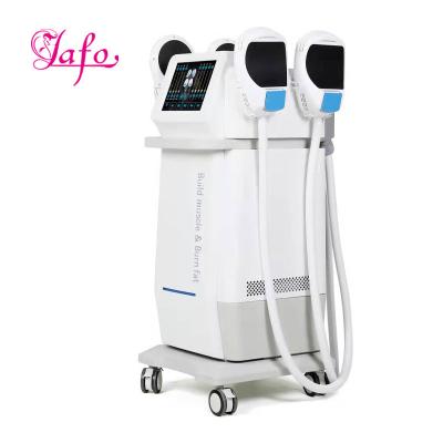 China hottet sale 4 handles Electromagnetic muscle stimulator hiemt machine with RF for sale