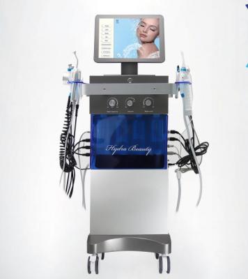 China Water Dermabrasion Facial Micro Hydra Peeling H2O2 Hydrofacials 13 In 1Skin Treatment Beauty Machine for sale