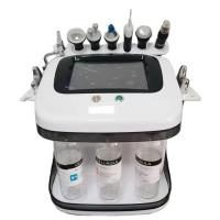 China 10 in 1 hydra dermabrasion water oxygen facial skin deep cleansing diamond microdermabrasion hydro wrinkle removal machi for sale