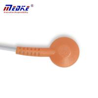 China Medical 5 Leads Snap Button AHA DIN Type Holter Recorder ECG Cable and Leadwires Compatible With Contec for sale