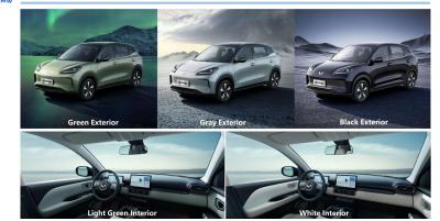 China Wuling Bingo Plus E260 MCE Electric SUV with 410 / 510 km CLTC Range 2610 mm Wheelbase and 8.8 + 10.1-inch Dual Screen for sale