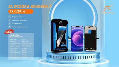 China JK In-Cell FHD Soft OLED Screen for iPhone 12 13 16 Pro Max 9H Hardness for sale