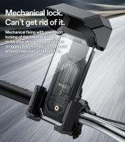 China 360 Degree Adjustable Bicycle Phone Holder with Mechanical Locking for Stable Non-Shaking Ride for sale