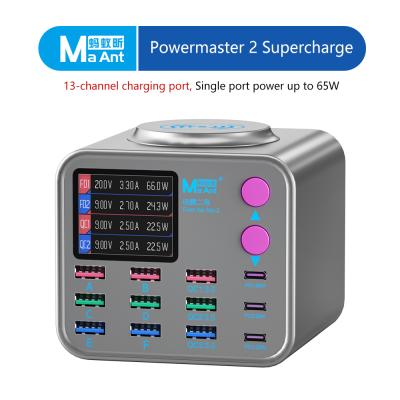 China MaAnt DianBa No.2 Supercharge Desktop Charging Station with 300W Maximum Power 65W/25W Dual PD and 110V-220V Input Voltage for sale