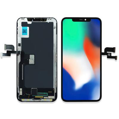 China Factory Price iPhone X LCD Screen with 580±50 Cd/m2 Brightness 1:1300 Contrast Ratio and 98% NTSC JK Incell Display for sale