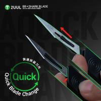 China 2UUL BB +SHARK BLADE BL11 Aluminum Handle Blade set Aluminum Handle with 3 No.11 P Blades for sale