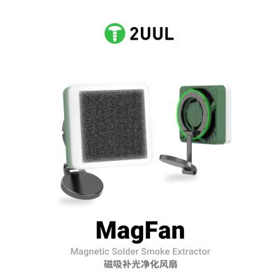 China 2UUL FE11 MagFan Magnetic Solder Smoke Extractor with Flexible Adjustable Magnetic Position and Filter Activated Carbon for sale