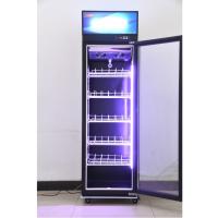 China Showcase Commercial Glass Door Beverage Cooler Display Freezer 480L for sale