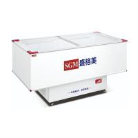 China Painted Island Display Freezer Supermarket Seafood Refrigeration Equipment for sale