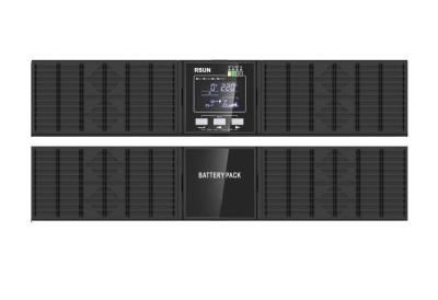 China 6KVA LCD 2U Rack Mount Online UPS with 192-240VDC Battery Voltage and 1-12A Adjustable Charging Current for sale