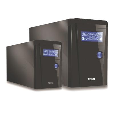China 650VA 390W Line Interactive UPS 110V AVR Surge Protection for Computer Multiple Sockets for sale
