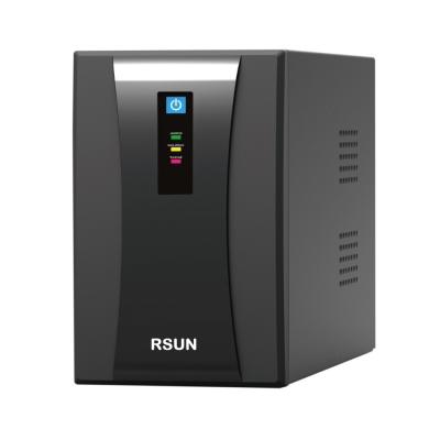 China 2KVA Line Interactive UPS with Modified Sine Wave 230V Output, IEC Sockets and LCD Display for Office Equipment Protection for sale