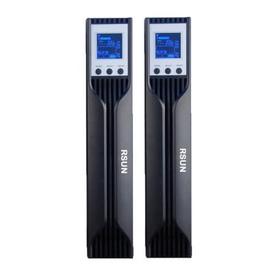 China 1KVA Rack Mount UPS 750W Pure Sine Wave 2U 50Hz with RS232 USB for Network Equipment for sale