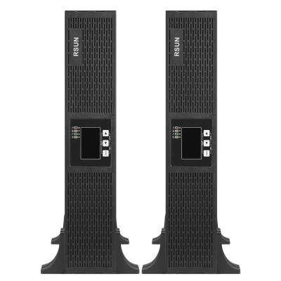 China 3KVA 3000W Lithium Ion UPS Online System with LiFePO4 Battery, 95.5% Efficiency, 2U Rack Mount Design for sale