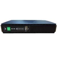 China Black DC Mini UPS 18W 10400mAh with LiFePO4 Battery for WiFi Routers and Network Devices for sale