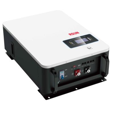 China Wall Mounted LiFePO4 Battery Pack 24V 48V 100AH 200AH 230Ah with 6000 Cycles and 10-Year Design Life for sale