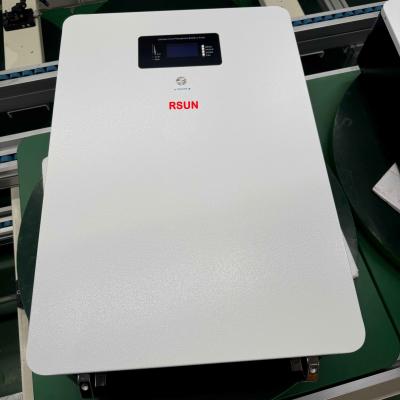 China 48V 200AH LiFePO4 Wall Mounted Battery Pack with 6000 Cycles and 10-Year Design Life for Solar Energy Storage for sale