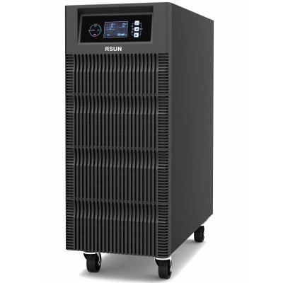 China RSUN DT31 15kVA Three Phase Online UPS System with 3-Phase Input, 1-Phase Output and 96.5% Efficiency for sale