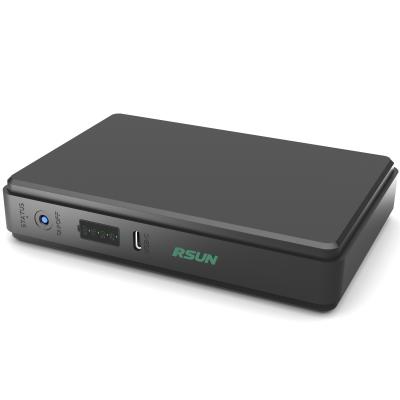 China 10400mAh Mini Portable DC UPS for Router Modem LiFePO4 Battery Backup 18W for sale