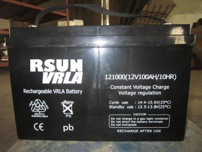 China 12V 100AH Deep Cycle VRLA AGM Battery for UPS Solar Telecom Backup Power for sale