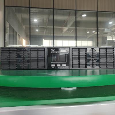 China 3000W 3000VA 19 Inch Rack Mount Lithium UPS LiFePO4 Battery Online Double Conversion 2U LCD for sale