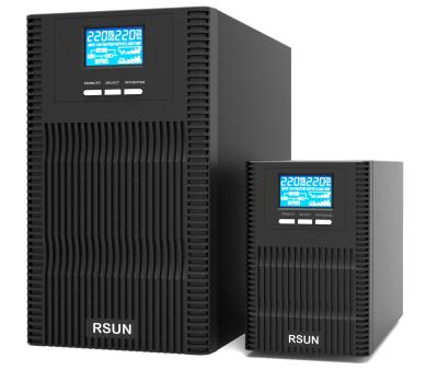 China 3kVA Online UPS Single Phase 3000W High Frequency UPS with LCD Display and Adjustable Charging Current 1A-12A for sale