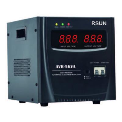 China Industrial Automatic Voltage Regulator 5000VA Single Phase AVR 220V Output ±8% Accuracy for sale
