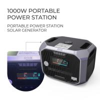 China 1000W Portable Power Station LiFePO4 Solar Generator with UPS Function LCD Bluetooth for sale