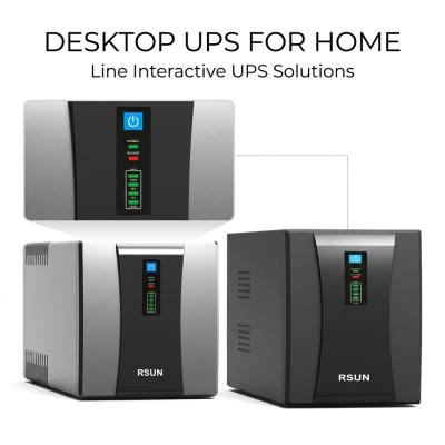 China SV Series Line Interactive UPS System 500VA-3000VA with AVR, Modified Sine Wave, LCD Display and USB Connectivity for sale