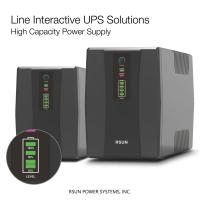 China 1500va UPS Line Interactive UPS Systems 220V dual input ups Desktop UPS Plastic Case LED for sale