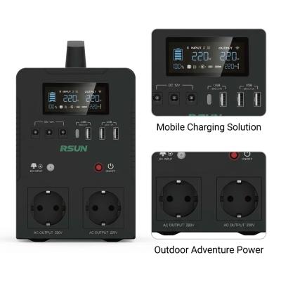 China RSN Series Portable Power Station 360W to 1500W with LiFePO4 Battery and Multiple Output Ports for sale
