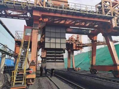 China Chain Bucket Unloader 300t/h for Railcar Limestone Unloading 380V 50Hz for sale